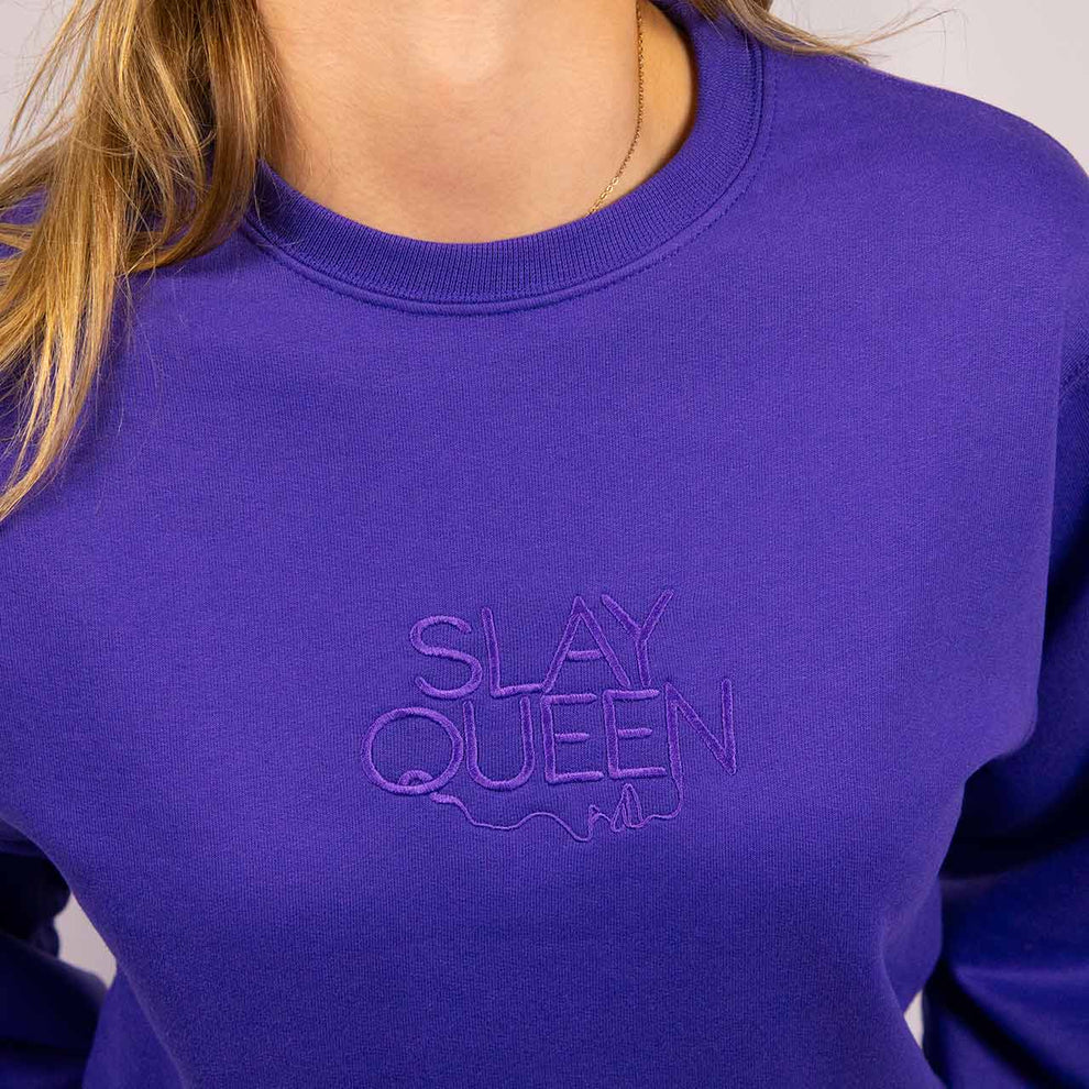 Sydney Morgan Slay Queen Embroidered Sweatshirt – SydneyMorgan